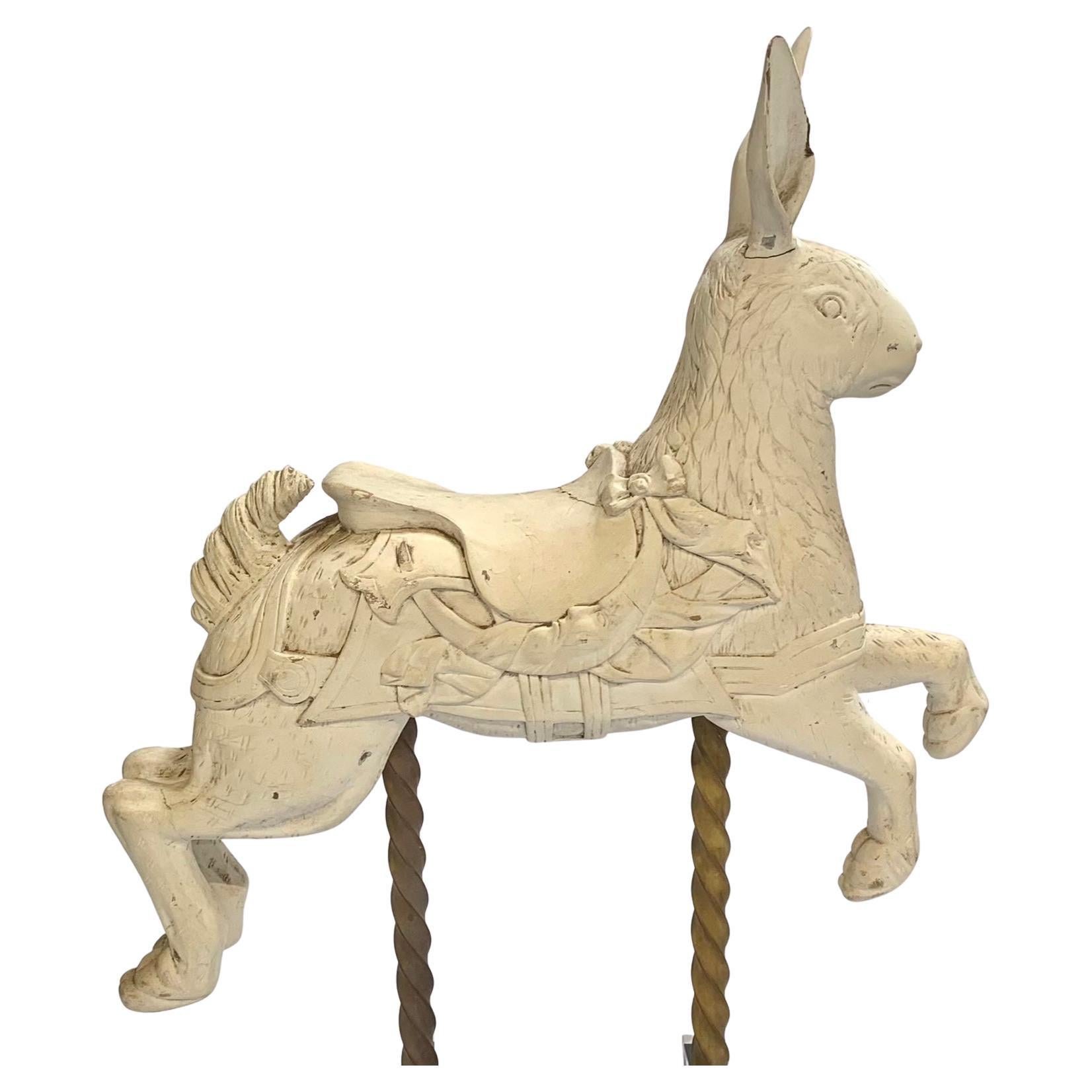 Iconic Juvenile Carousel Rabbit For Sale at 1stDibs