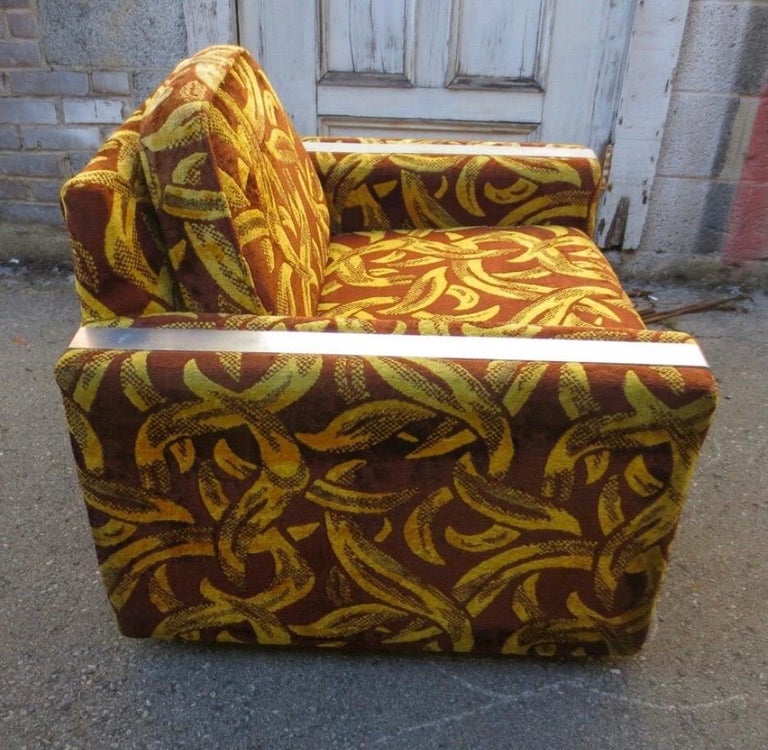Iconic Mid-Century Modern Cubist Lounge Chair For Sale at 1stDibs