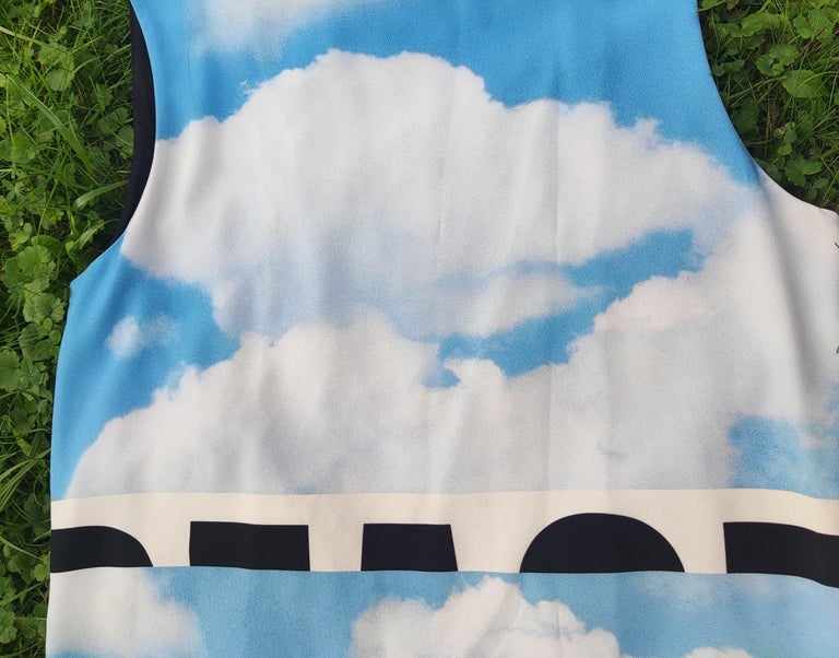 Iconic Moschino PEACE and STOP WAR Vintage 1990s 90s Blue Bird Pigeon ...