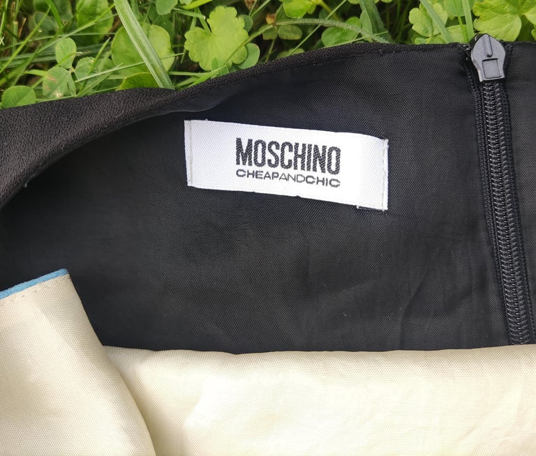 Iconic Moschino PEACE and STOP WAR Vintage 1990s 90s Blue Bird Pigeon ...