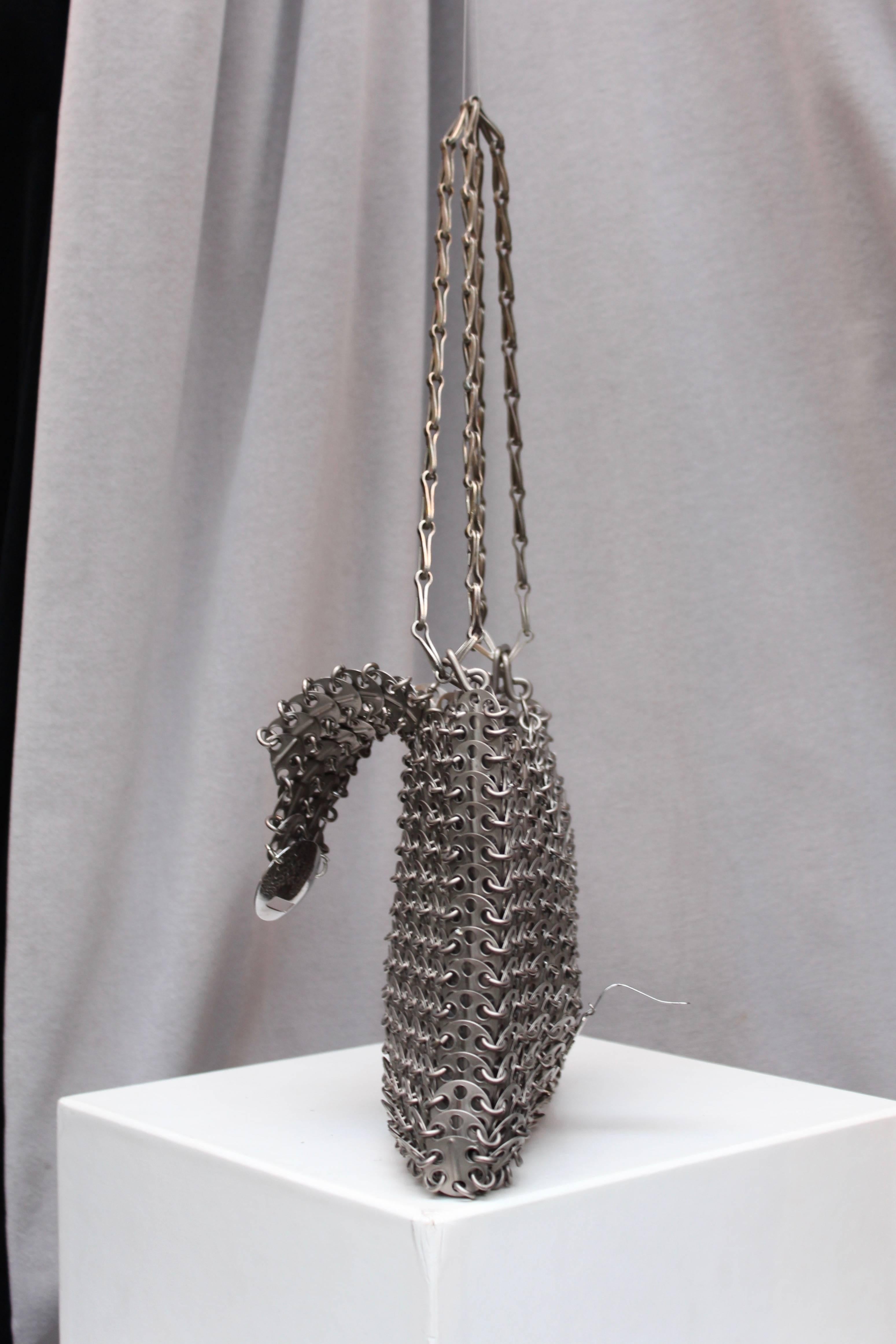 Paco Rabanne silver tone metal "69" bag For Sale at 1stDibs | 69 bag ...