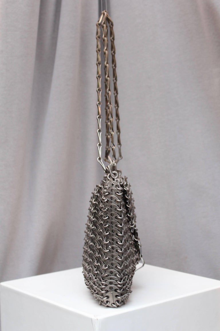 Paco Rabanne silver tone metal "69" bag For Sale at 1stDibs | paco ...