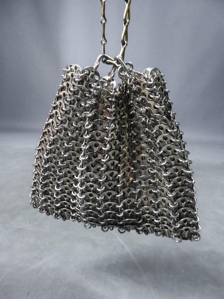 Iconic Paco Rabanne Steel Bag Circa 1968 at 1stDibs