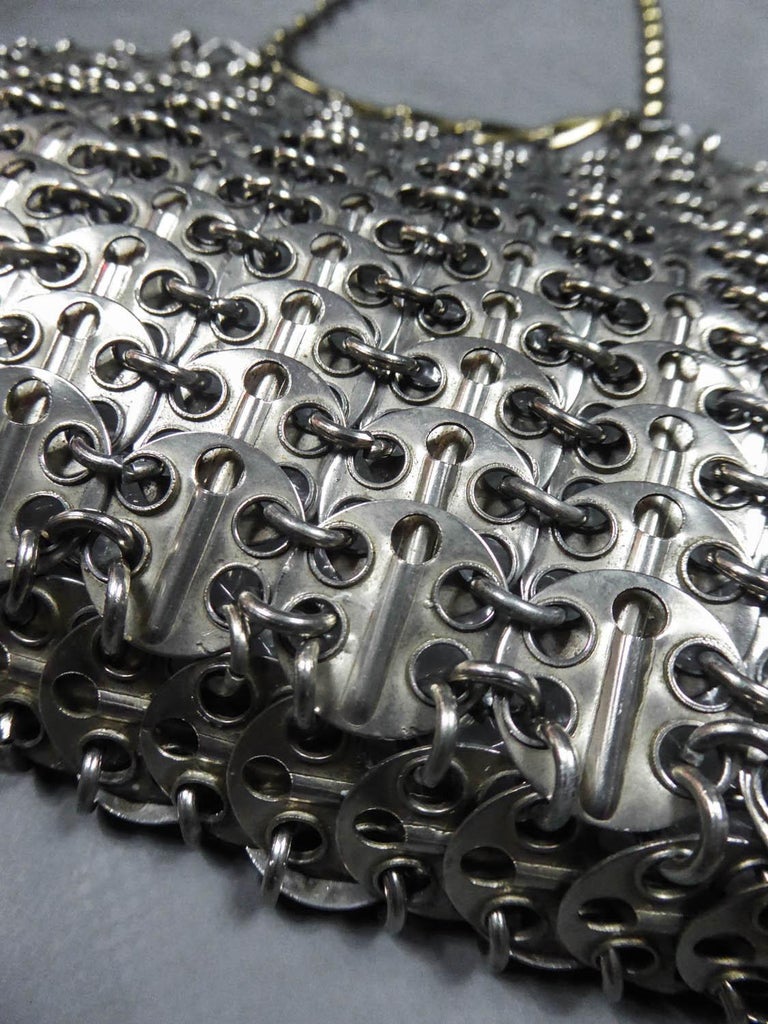 Iconic Paco Rabanne Steel Bag Circa 1968 at 1stDibs