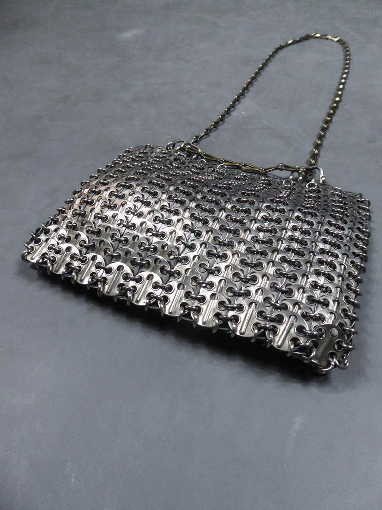 Iconic Paco Rabanne Steel Bag Circa 1968 at 1stDibs