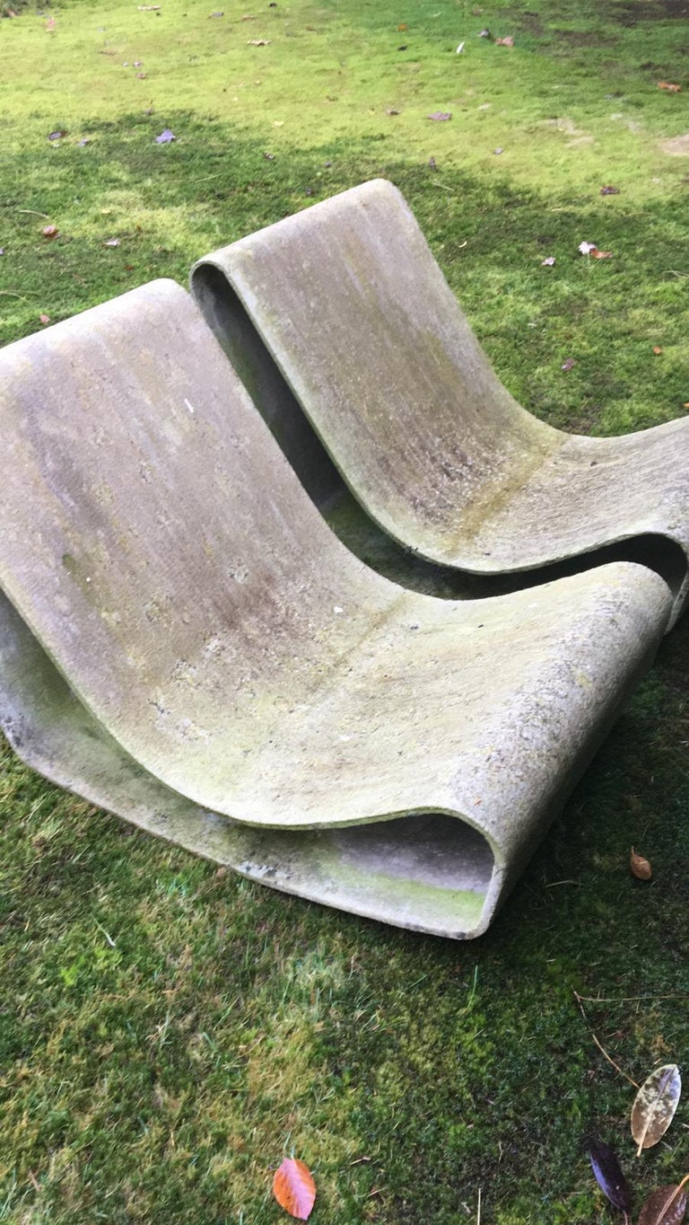 Iconic Pair of Loop Chairs by Willy Guhl, 1960s at 1stDibs