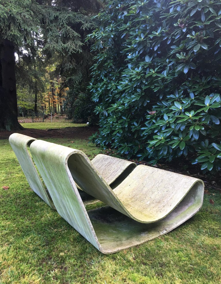 Iconic Pair of Loop Chairs by Willy Guhl, 1960s at 1stDibs