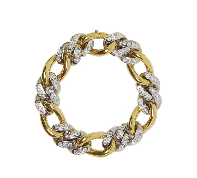 Iconic Pomellato Diamond and Gold Chain Bracelet Necklace Earrings Ring ...