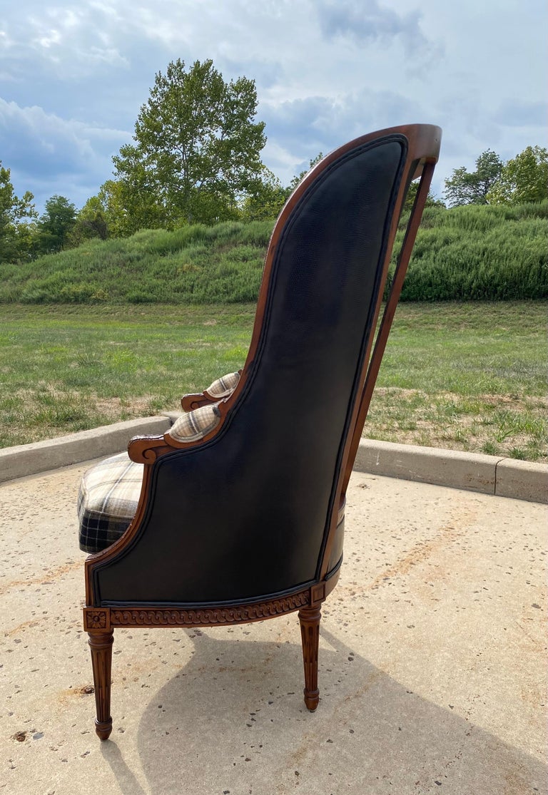 Iconic Ralph Lauren Home Tall Chair, Carved Bergere Balloon Lounge ...