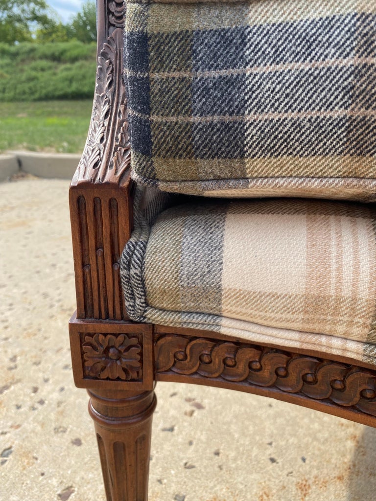 Iconic Ralph Lauren Home Tall Chair, Carved Bergere Balloon Lounge ...
