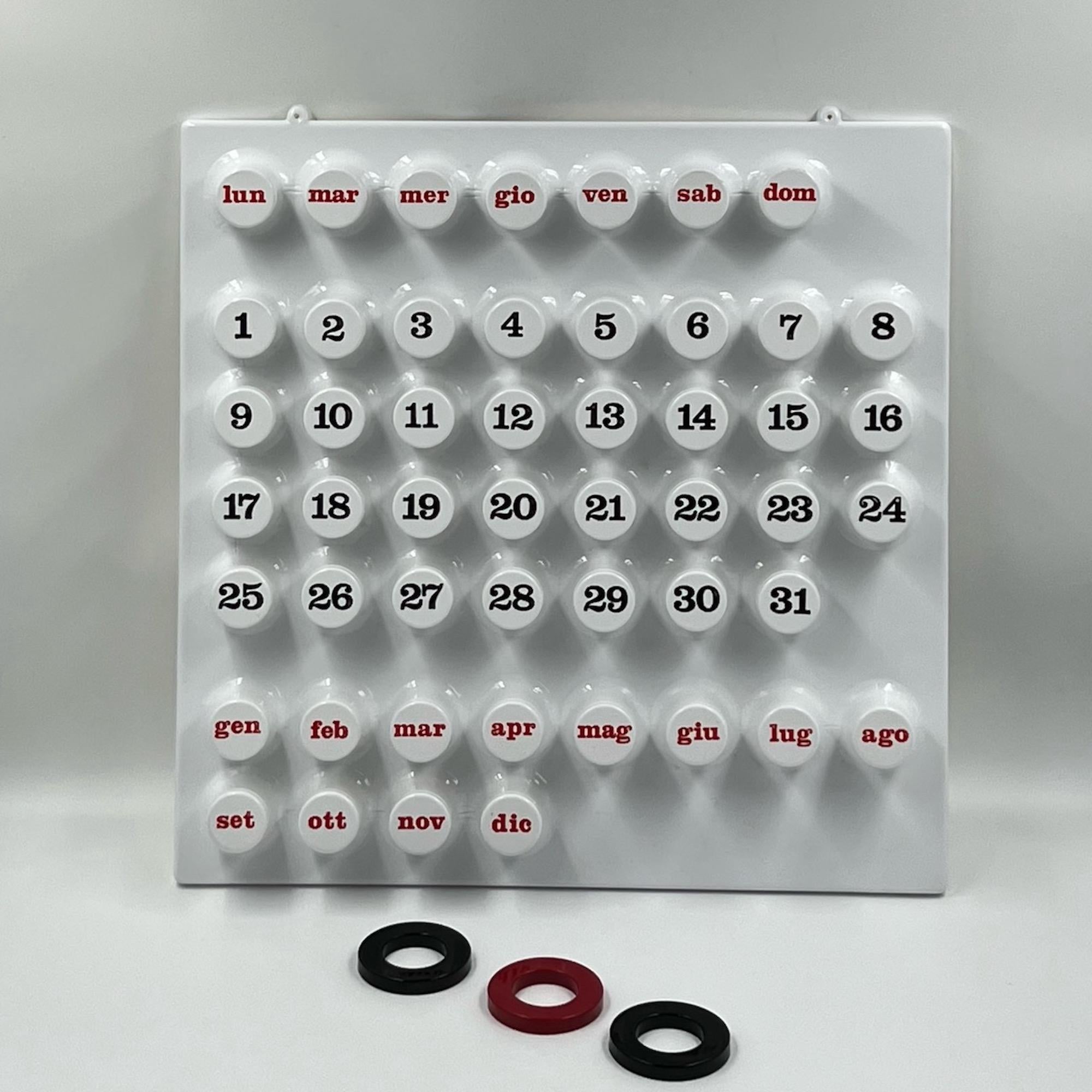 Iconic Ring-a-date Calendar Euroway Torino-Space Age 70s Home Decor For ...