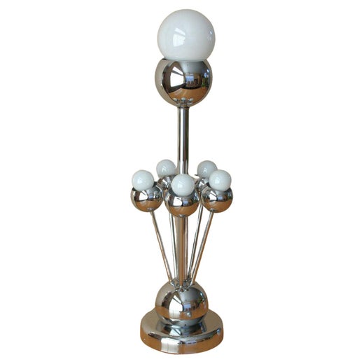Post-Modern Molecule Table Lamp in Chrome by Robert Sonneman For Sale ...
