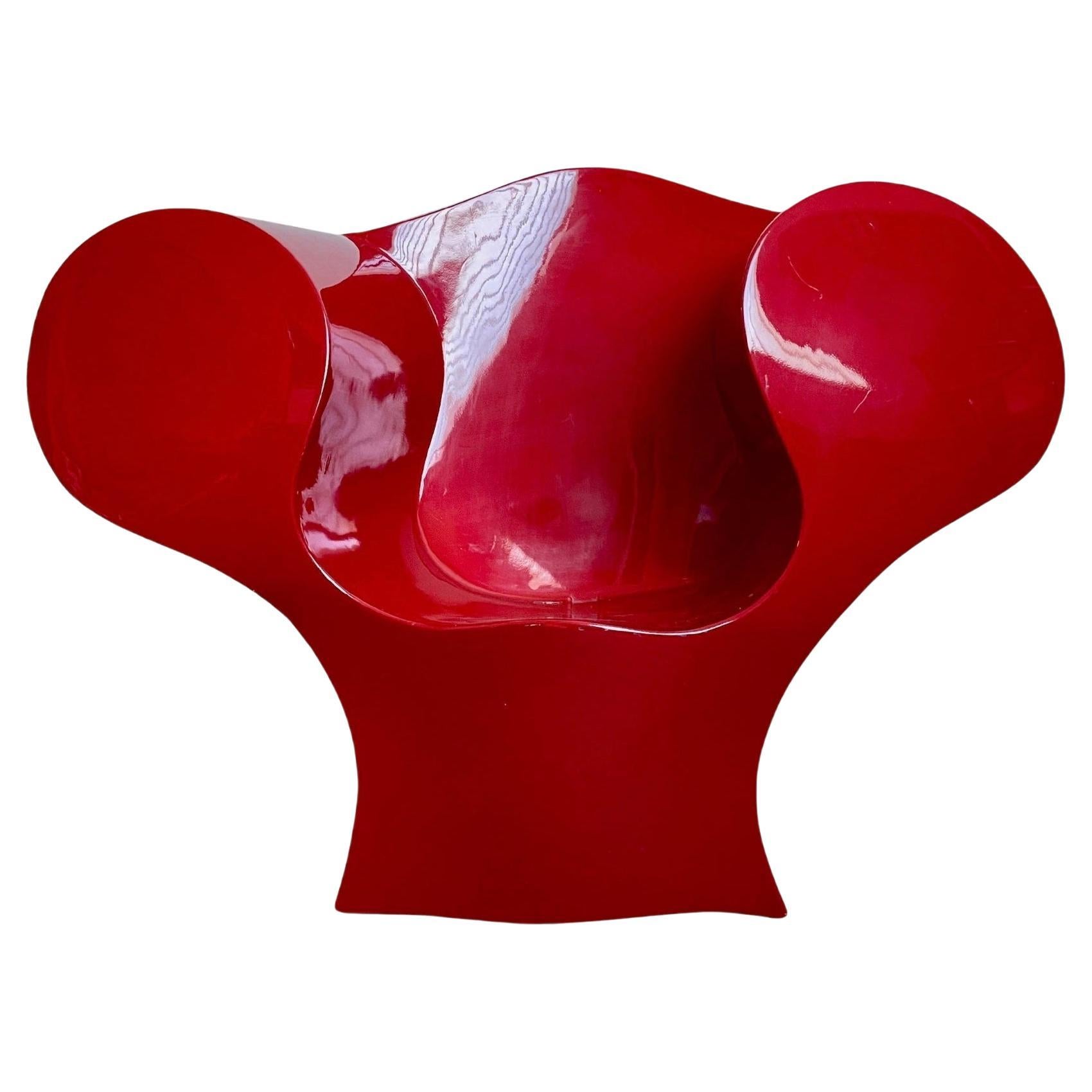 Iconic Ron Arad Red Sculpture Chair For Sale at 1stDibs