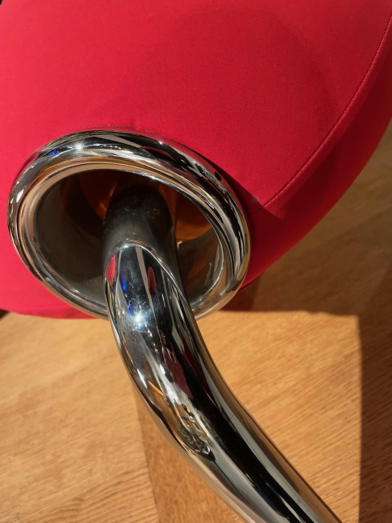 Iconic Space Age Red Embryo Chair by Marc Newson For Sale at 1stDibs