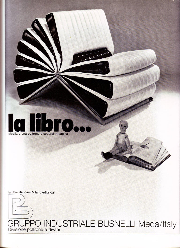 Iconic Super Rare Original Edition 'Libro' Chair by Gruppo Dam ...