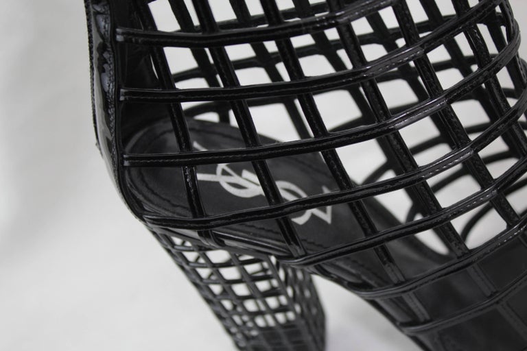 Iconic YSL by Stefano Pilatti Cage boots size 38. New never used at ...