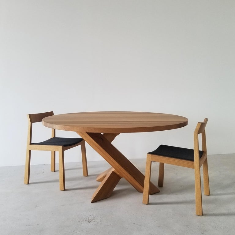 Iconoclast Solid Wood Pedestal Dining Table by Izm Design For Sale at ...
