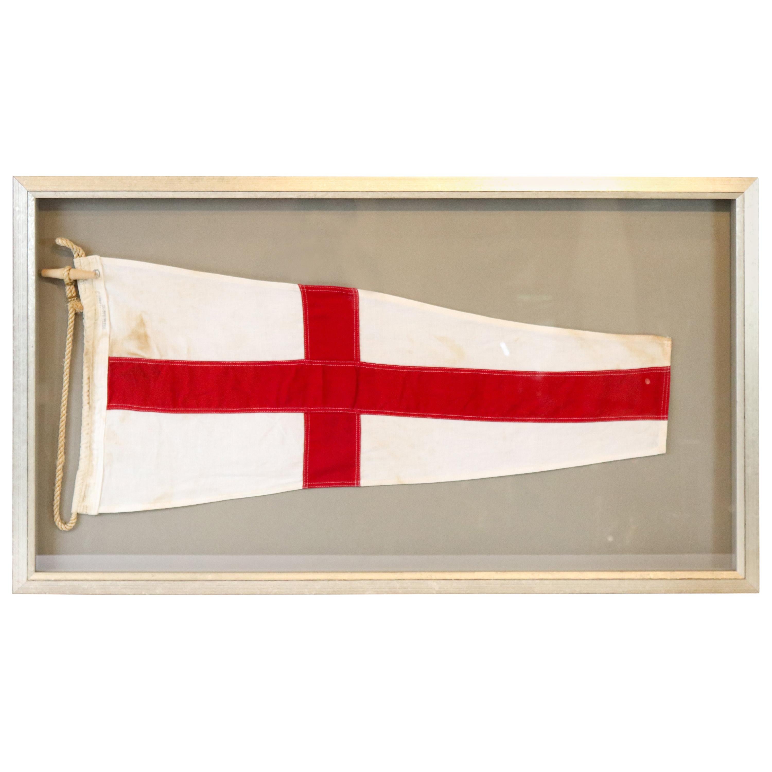 ICS Flag in Shadowbox Frame at 1stDibs