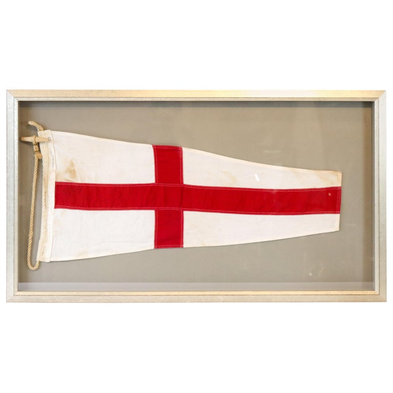 ICS Flag in Shadowbox Frame at 1stDibs