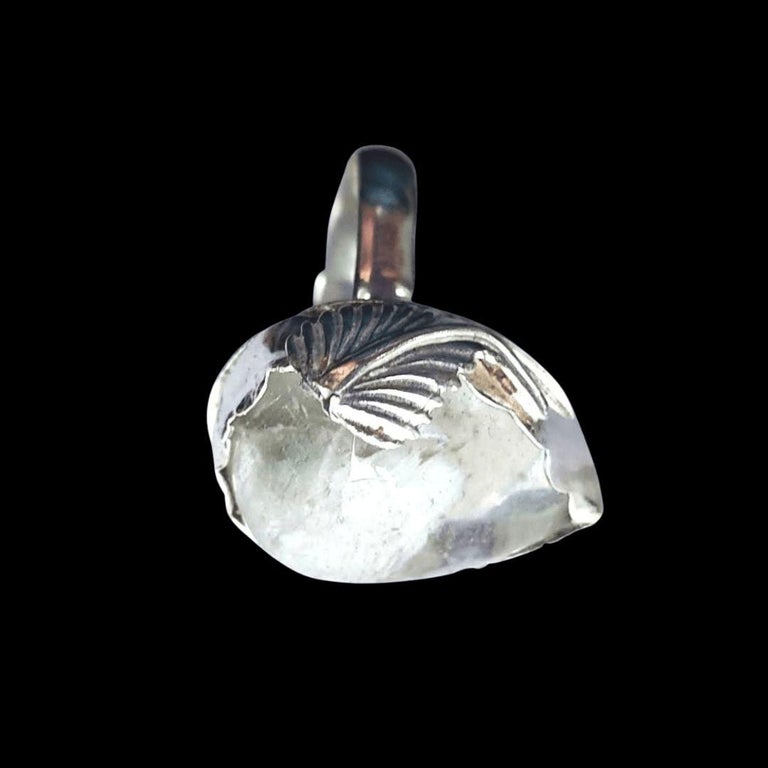 Icy Quartz Silver Ring For Sale at 1stDibs