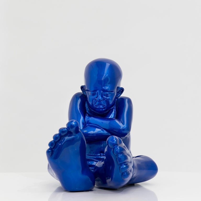 Idan Zareski - Babyfoot XS - Blue Resin For Sale at 1stDibs