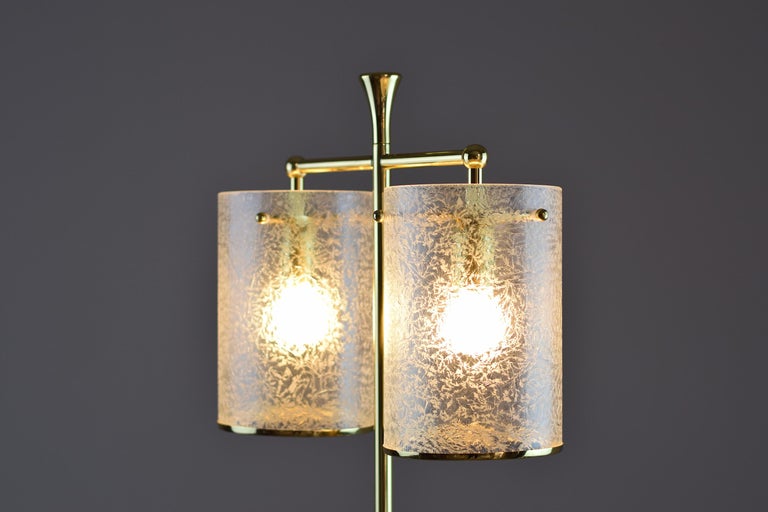 Ido-F5 Floor Lamp with Double Shade Light and Marble Base, Flow ...