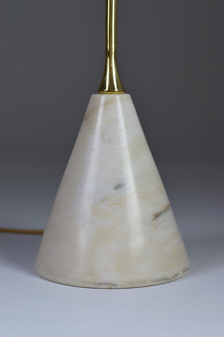 Ido-F5 Floor Lamp with Double Shade Light and Marble Base, Flow ...