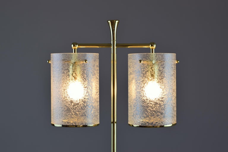 Ido-F5 Floor Lamp with Double Shade Light and Marble Base, Flow ...