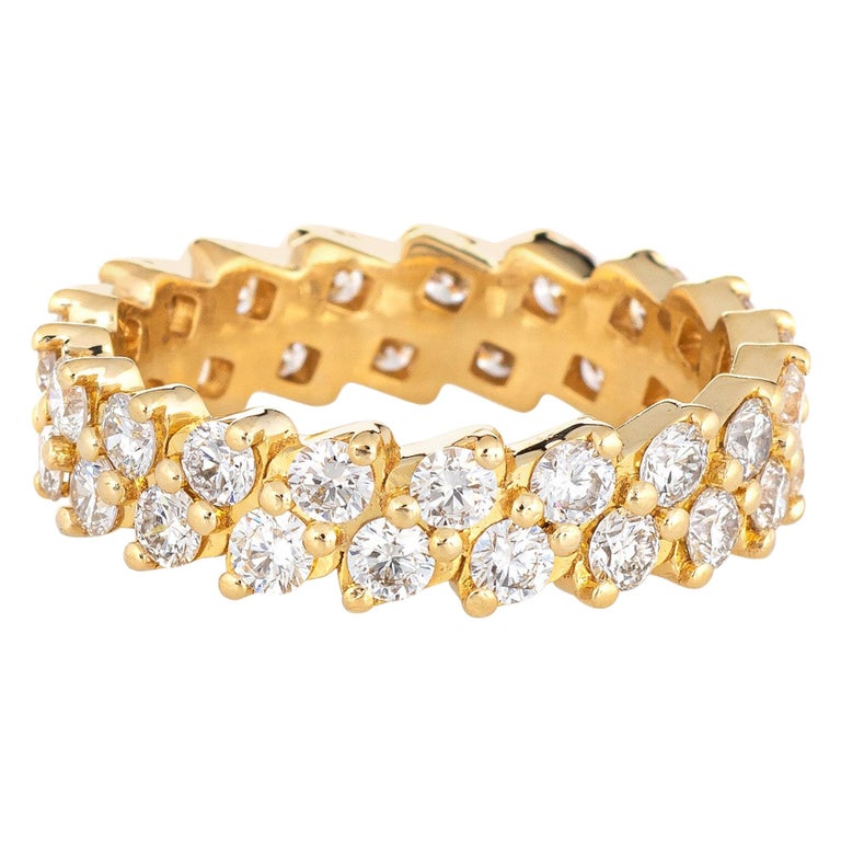 If and Co Millo Enzo Diamond Eternity Ring Estate 18 Karat Gold Ben ...