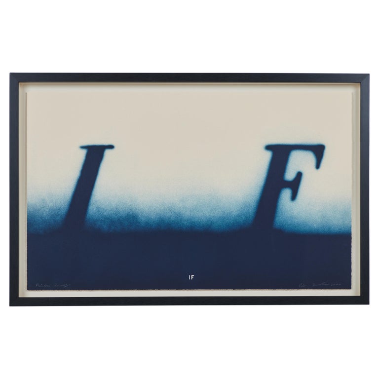 "IF" Lithograph by Ed Ruscha For Sale at 1stDibs