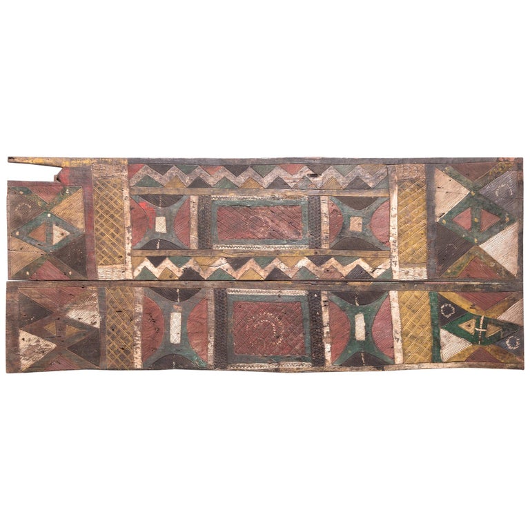 Igbo Painted Uli Door at 1stdibs