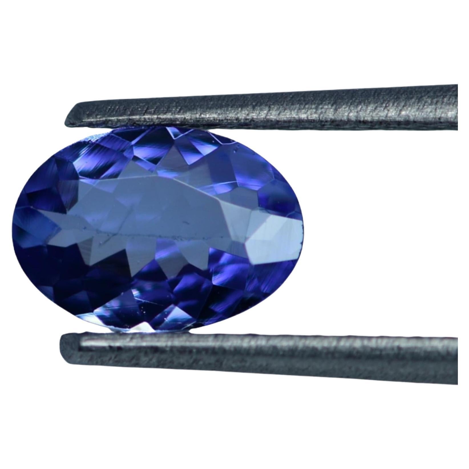 IGI Certified Natural Tanzanite of 0.71 Carat For Sale at 1stDibs