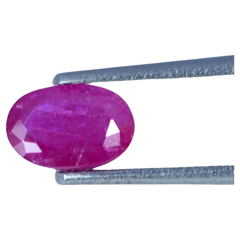IGI Certified Natural Transparent Pink Red Ruby of 1.07 Carat For Sale ...