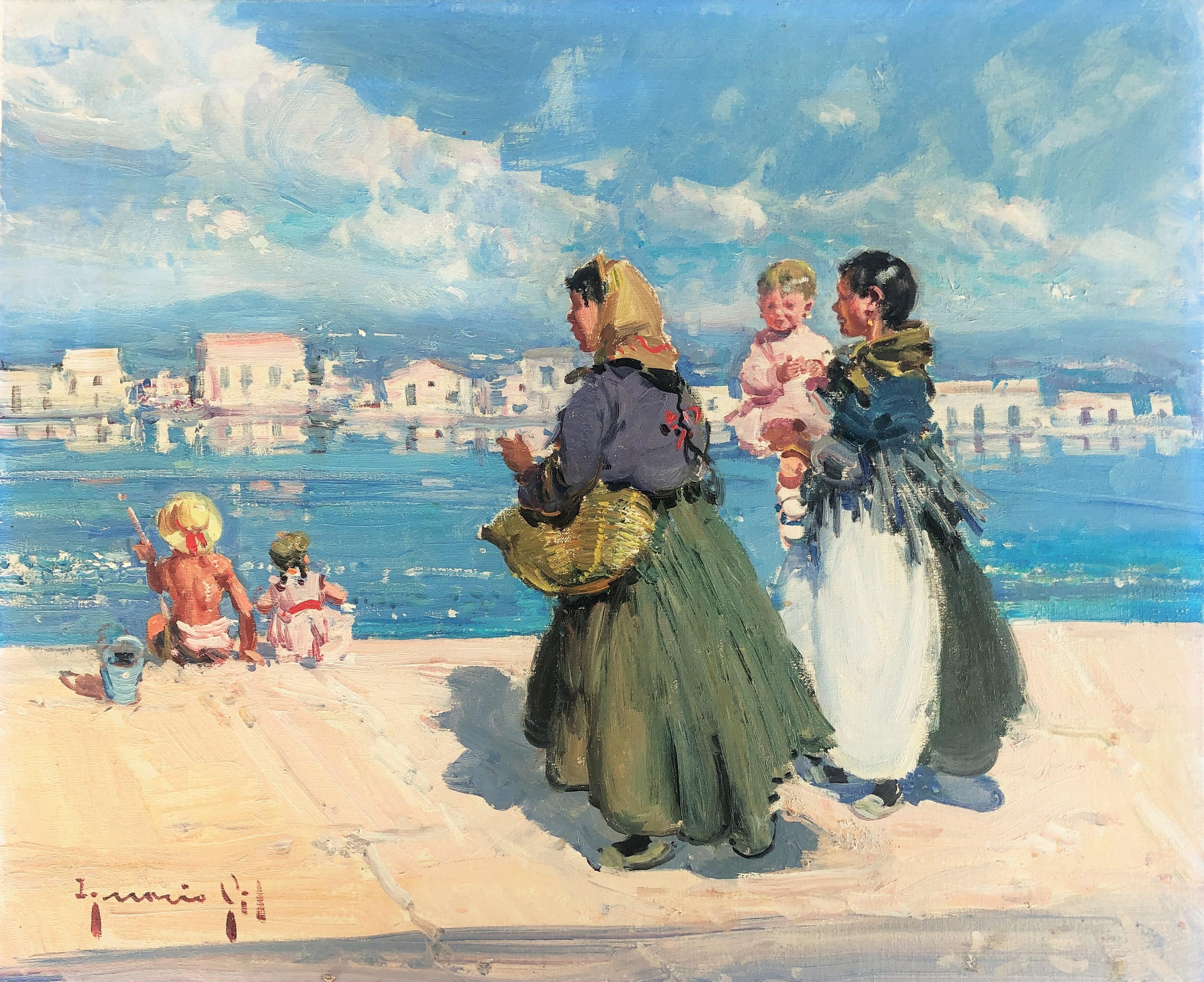 Ignacio Gil Sala - Ibiza Characters Spain oil on canvas painting For ...