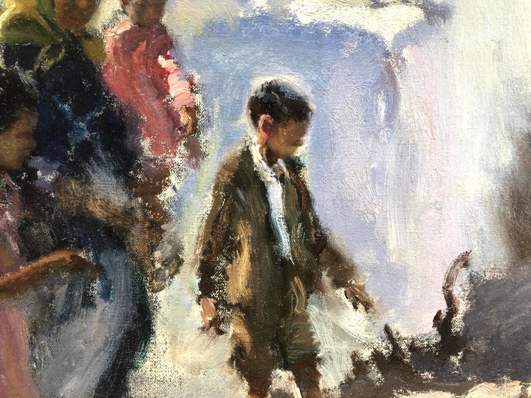 Ignacio Gil Sala - people of ibiza Spain oil on canvas painting For ...