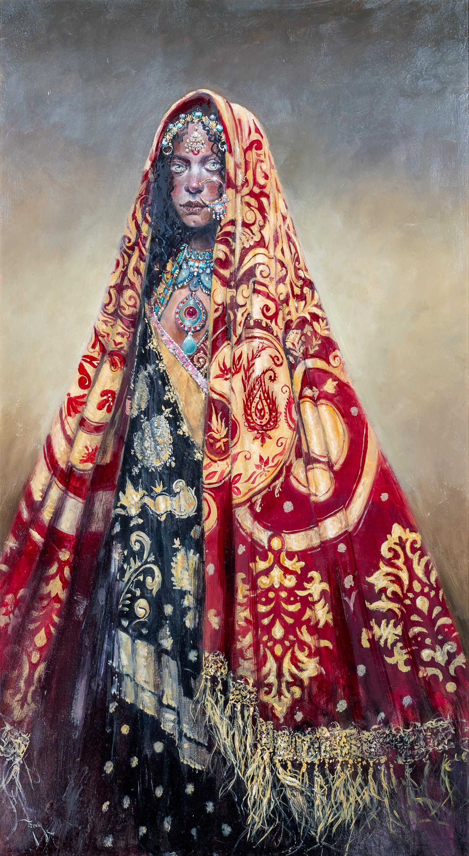 Ignacio Trelis - 'Eyes of Rajasthan' Contemporary Portrait figurative ...