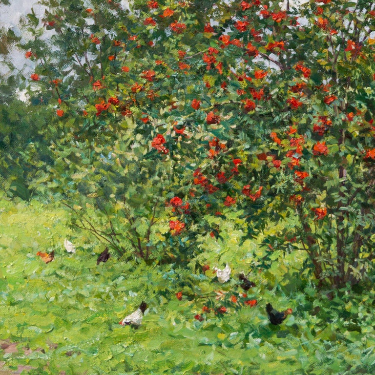 Igor Barkhatkov - Rowan Tree, Painting, Oil on Canvas For Sale at 1stDibs