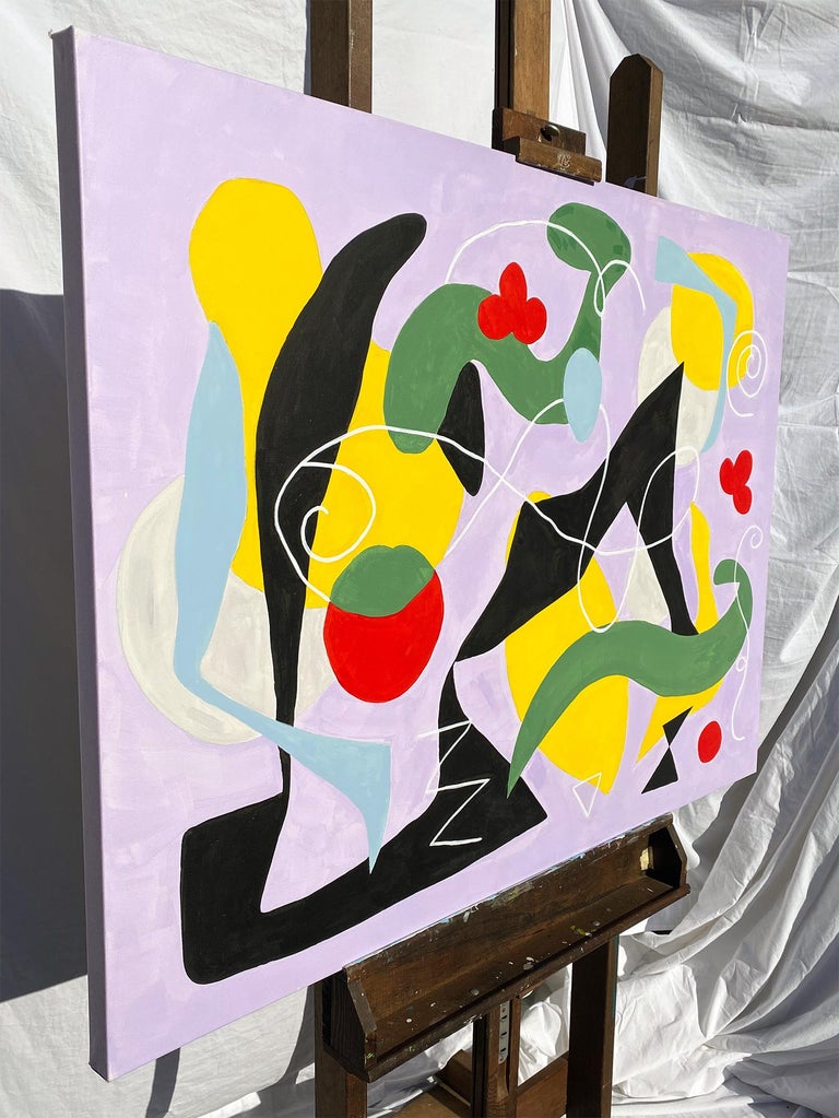 Igor Dukic - Play of Wisdom, Abstract Painting For Sale at 1stDibs