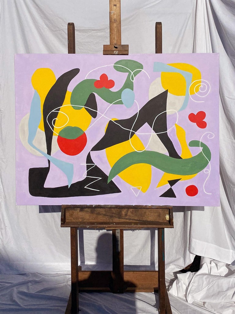 Igor Dukic - Play of Wisdom, Abstract Painting For Sale at 1stDibs