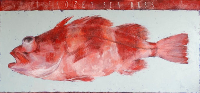 Igor Shulman - 1 frozen sea bass., Painting, Oil on Canvas For Sale at ...
