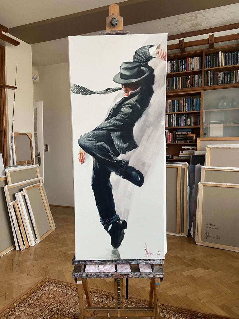 Igor Shulman - Street dancer #6, Painting, Oil on Canvas For Sale at ...
