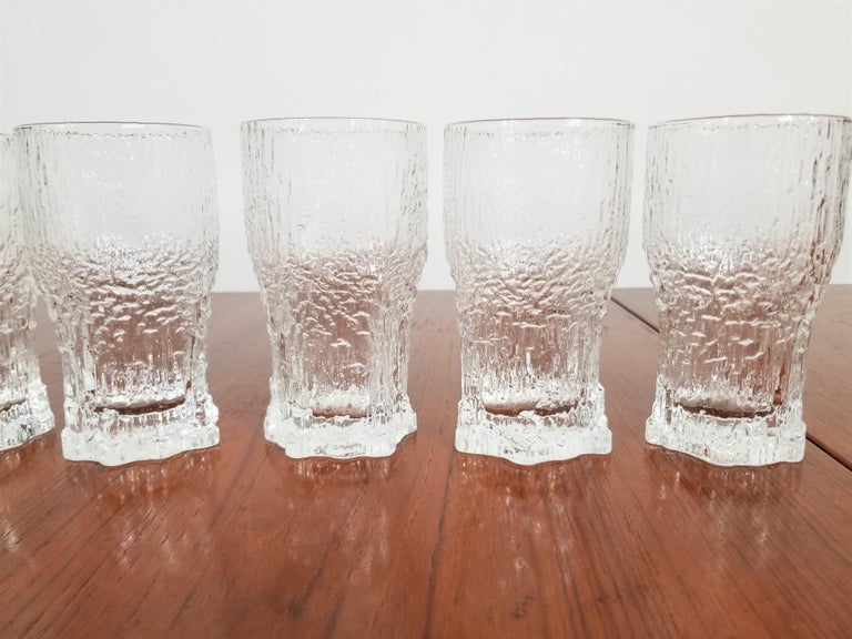 Iittala Finland Midcentury Glassware Set of 8 at 1stDibs