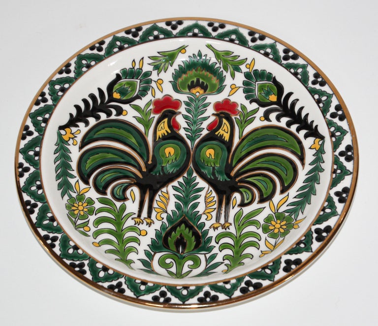 IKaros Hand Painted Decorative Plate Rhodes, Greece at 1stDibs