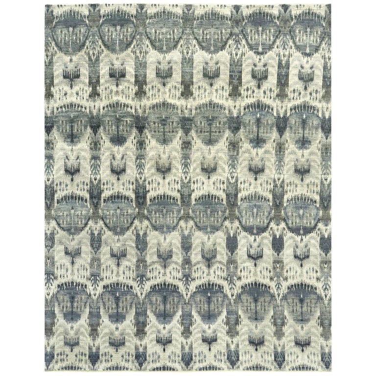 Ikat Design Rug Asara For Sale at 1stDibs