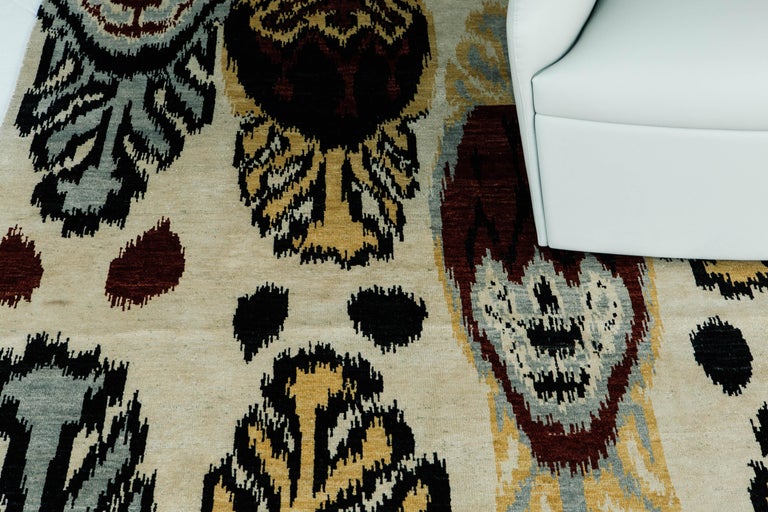 Ikat Design Rug Zatuni For Sale at 1stDibs