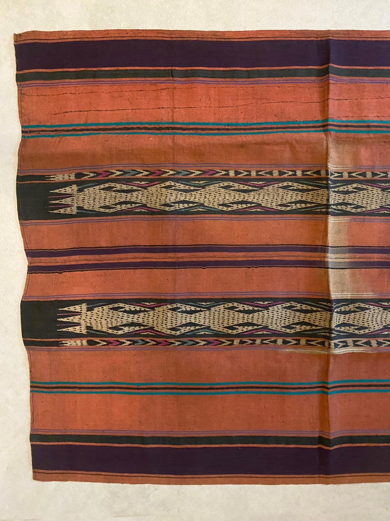 Ikat Textile from Dayak Tribe, Kalimantan, Indonesia For Sale at 1stDibs