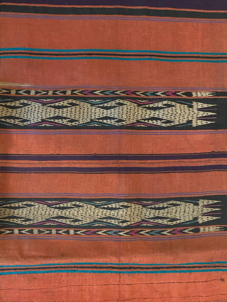 Ikat Textile from Dayak Tribe, Kalimantan, Indonesia For Sale at 1stDibs