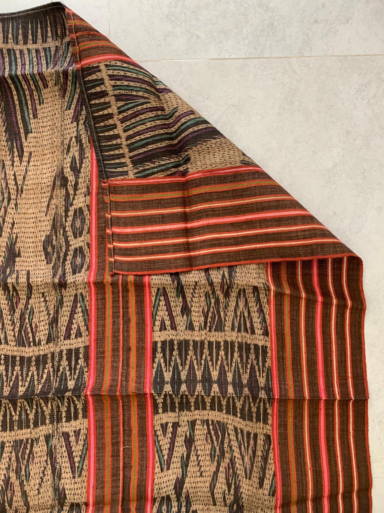 Ikat Textile from Dayak Tribe, Kalimantan, Indonesia For Sale at 1stDibs