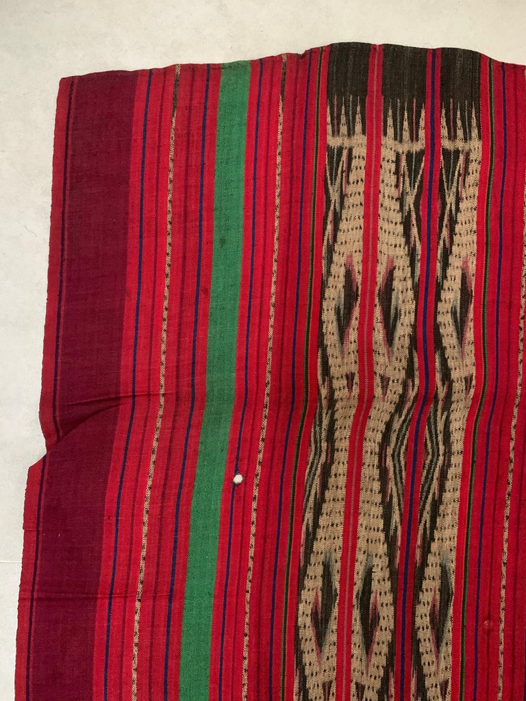 Ikat Textile from Dayak Tribe, Kalimantan, Indonesia For Sale at 1stDibs
