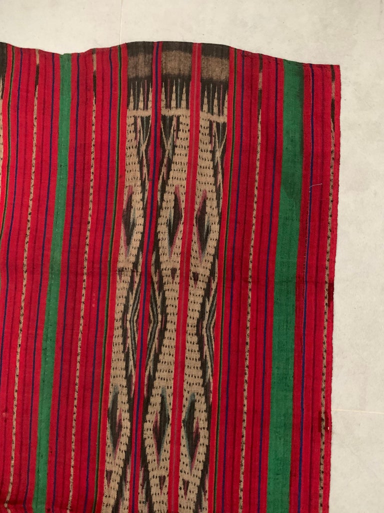 Ikat Textile from Dayak Tribe, Kalimantan, Indonesia For Sale at 1stDibs